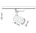 Трековый светильник MAYTONI TR003-1-6W4K-W TRACK LAMPS купить в ...